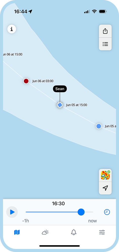 United States Hurricane Radar - live tracking map | Rain Viewer